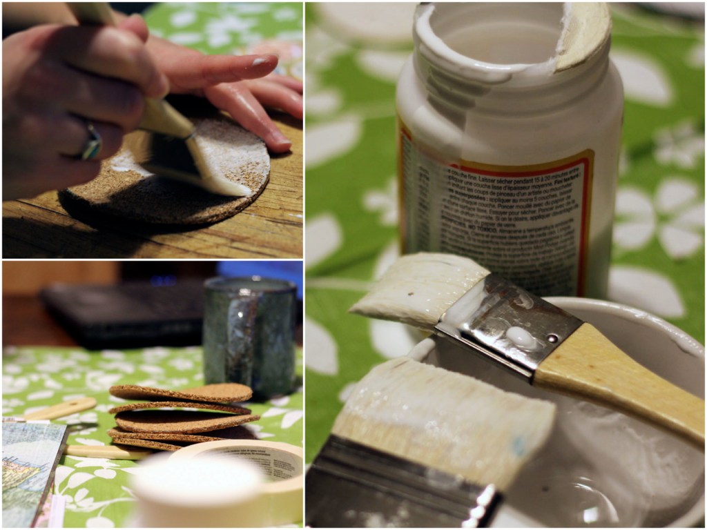 Homemade paper and Mod Podge coasters | Hilary Makes